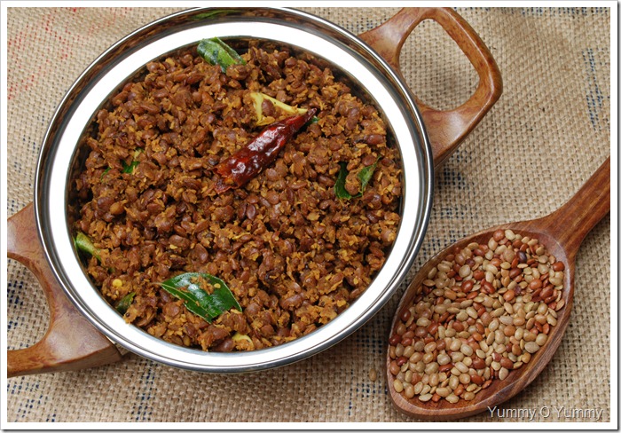 Muthira (Horse gram) Thoran | Yummy O Yummy